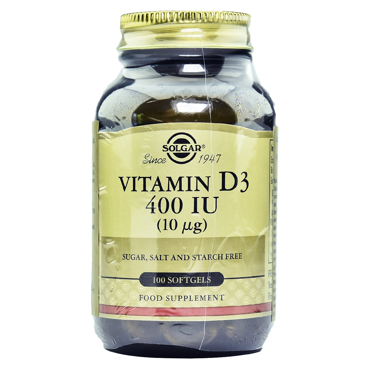 Solgar Vitamin D3 400 UI 100 Tablets